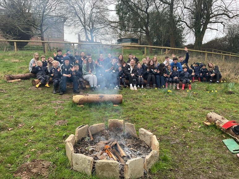 KES Sixth Form Students Visit Stroud Pupils for Forest School Fun ...